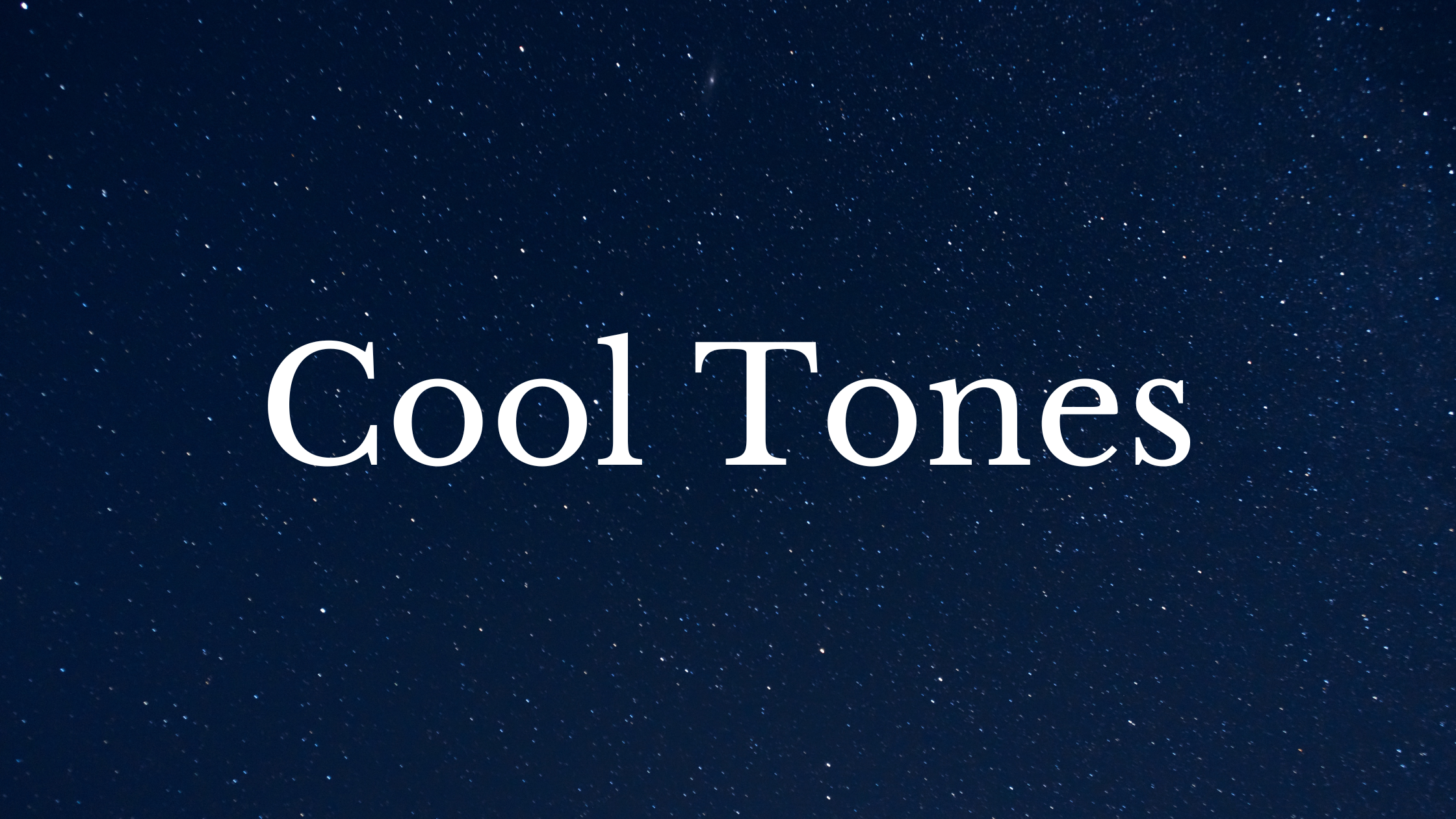 Cool Tones – Bewitched Pigments